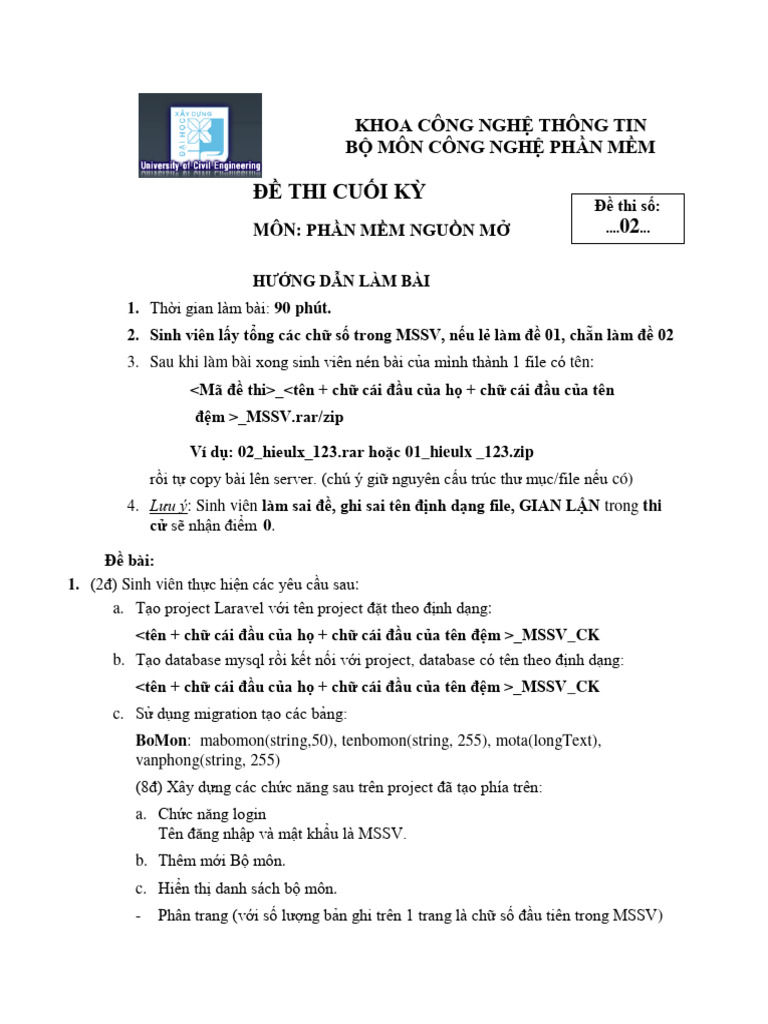 PMNM DeThi CK 02 | PDF