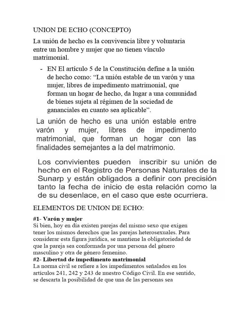 Union de Echo | PDF | Matrimonio | Asociación doméstica