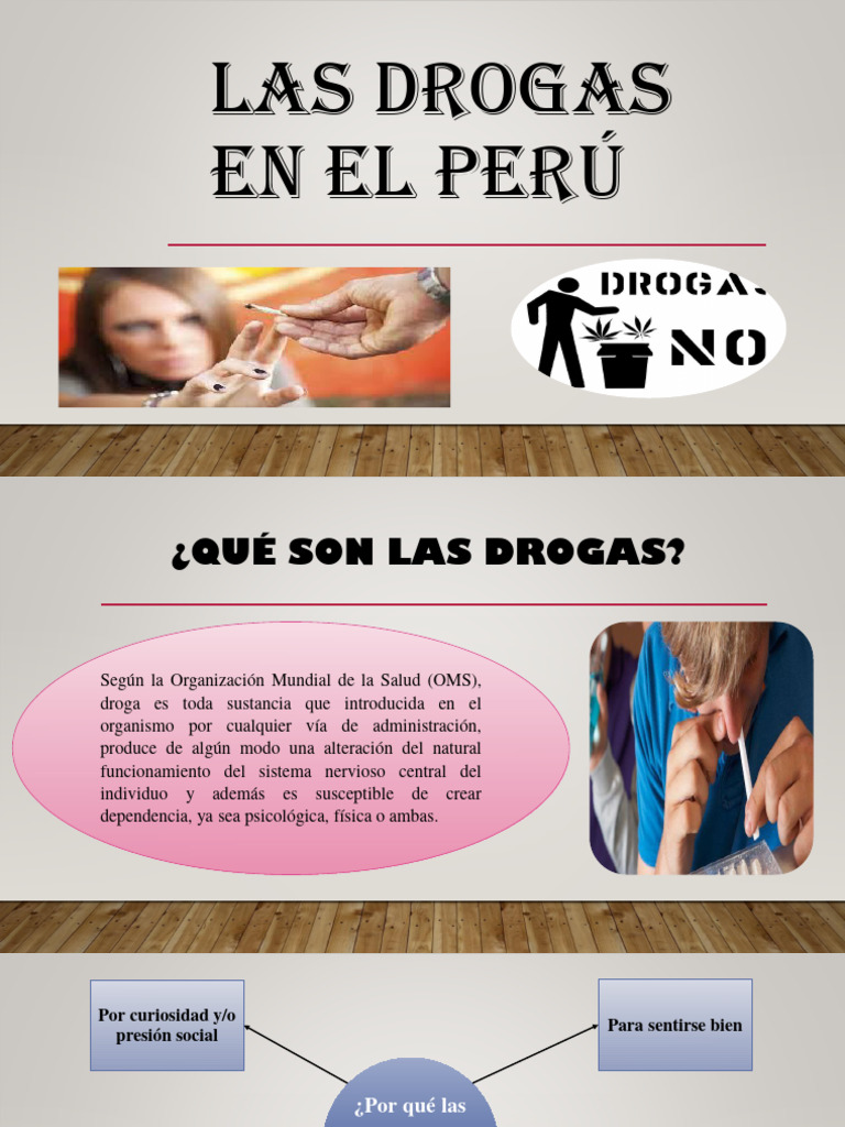 Drogas en Perú: Tipos y Prevención | PDF | Drogas | Salud pública
