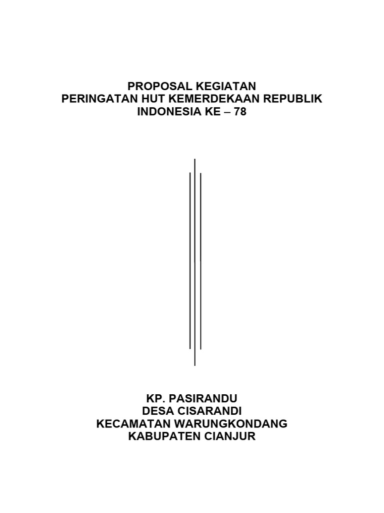 Proposal Kegiatan 17 Agustus 1945.WORD | PDF