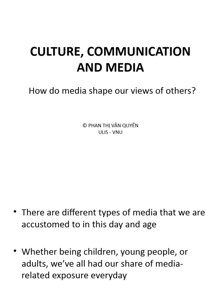 Culture Com Media HANDOUT | PDF | Mass Media | Social Media