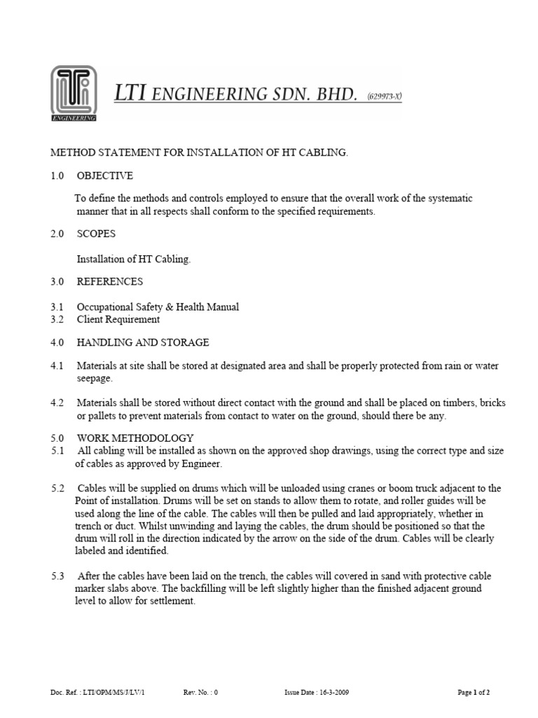 LTI-MS-HT-3-HT Cabling | PDF | Technology & Engineering | Computers