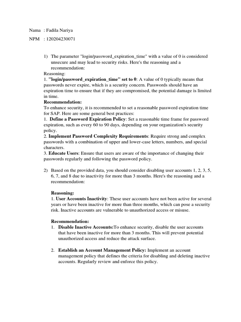 Fadila Nariya - 120204230071 - E-Audit | PDF | Password | Security