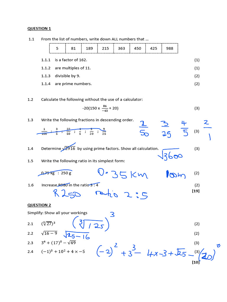 9 Math June Paper 1 Prep | Download Free PDF | Mathematical Analysis ...