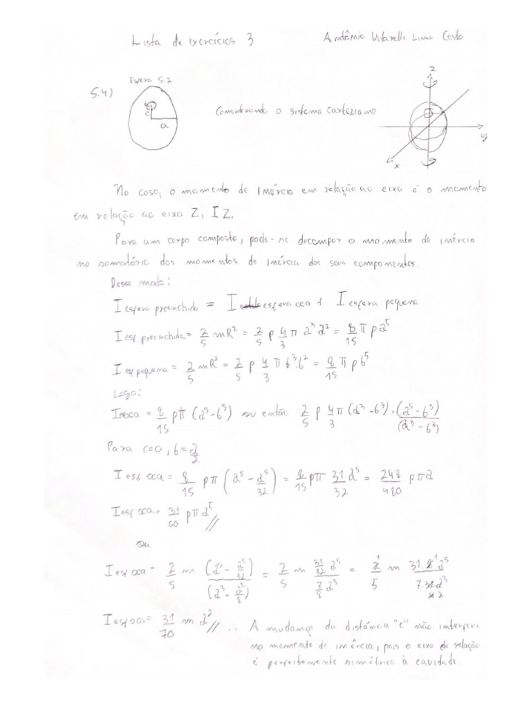 Lista 3 - Antonio Vitarelli | PDF
