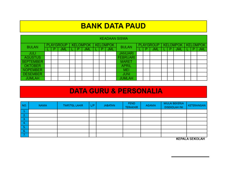 Bank Data Siswa & Guru | PDF
