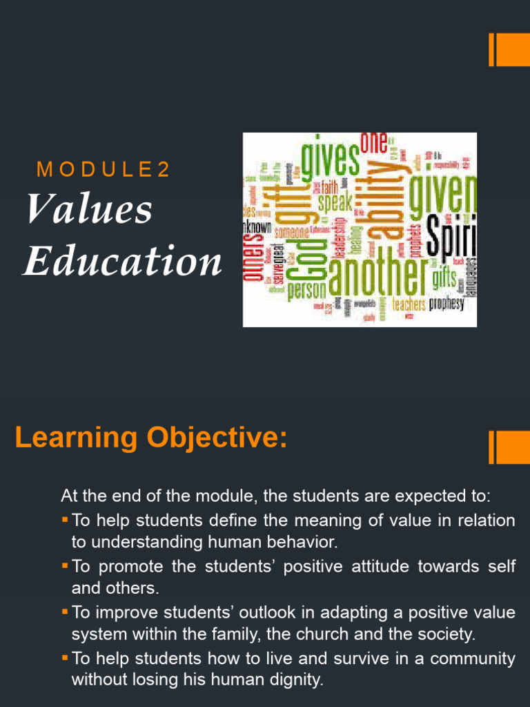 Module 2 Values Education | PDF | Love | Self
