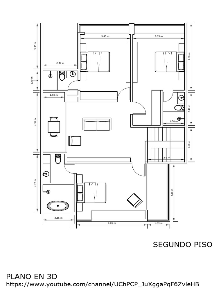 Plano de 10x25 Metros (Segundo Piso) | PDF