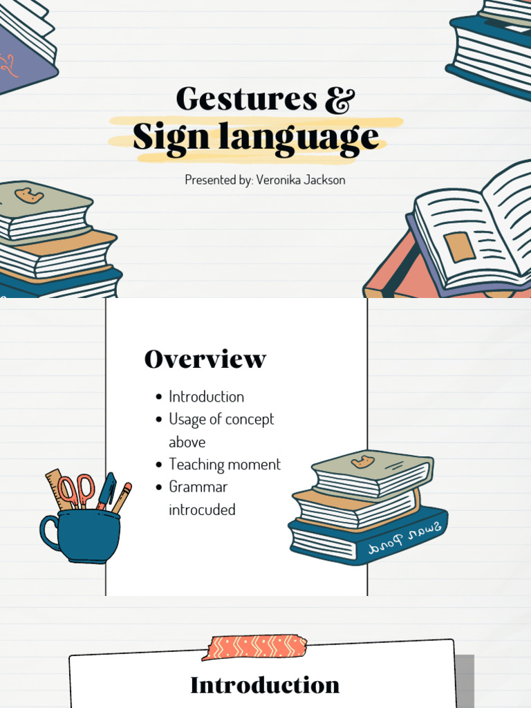 grammar mini-lesson | PDF | Gesture | Sign Language