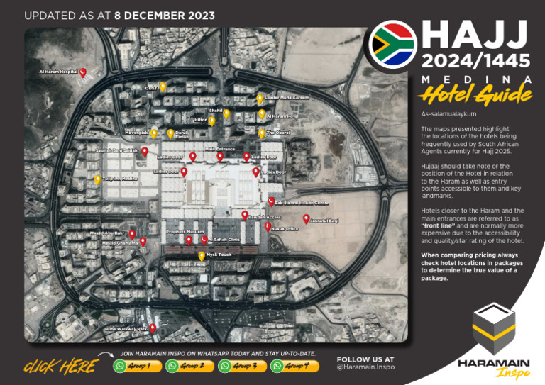 Haramain Inspo Hajj Maps 2024 Medina | PDF | Middle East | Abrahamic Religions