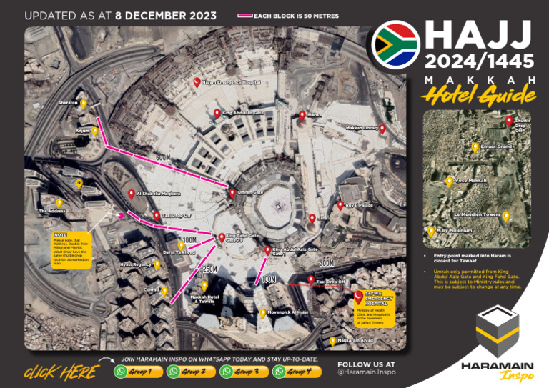 Haramain Inspo Hajj Maps 2024 Makkah | Download Free PDF | Mecca | Saudi Arabia