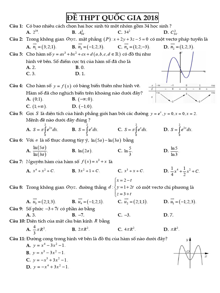 10 - ĐỀ THPTQG 2018 | PDF