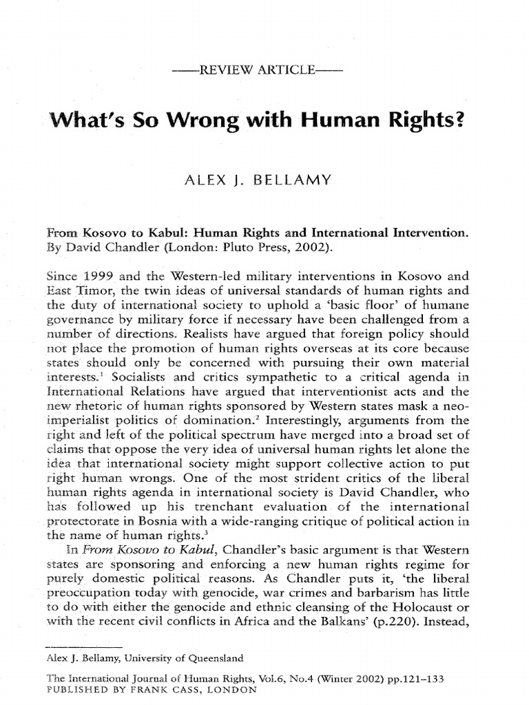(02d) What's So Wrong With Human Rights | PDF
