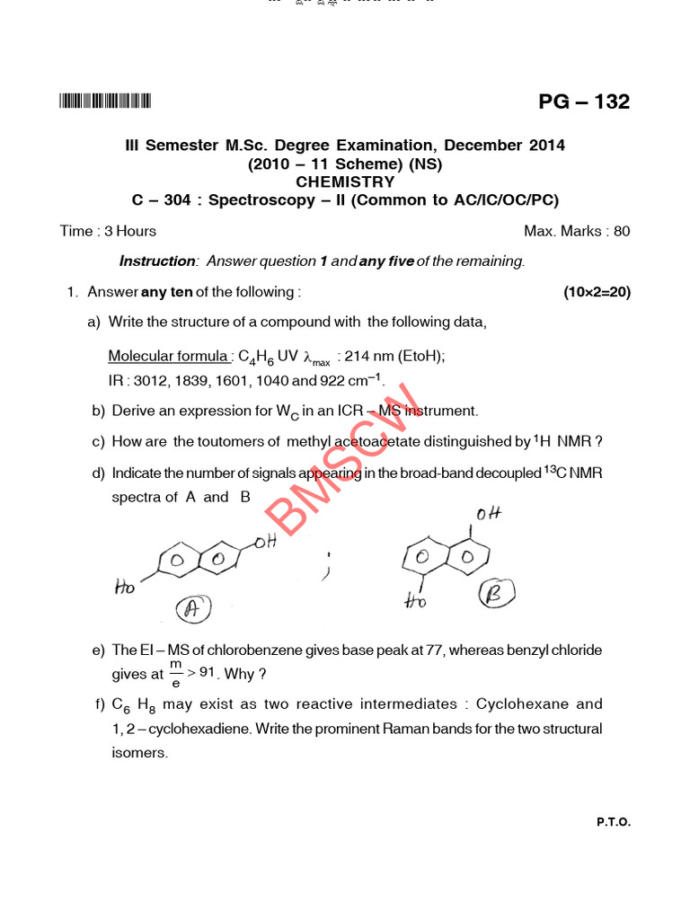 Spectroscopy Ii 14 Pdf Proton Nuclear Magnetic Resonance Nuclear