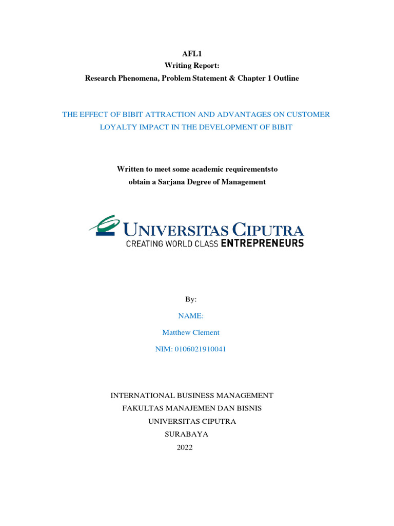 AFL 1 RM Matthew C 0106021910041 | Download Free PDF | Modern Portfolio ...