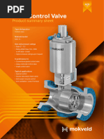 Mokveld-Product Sheet Axial Control Valve | PDF | Valve | Actuator