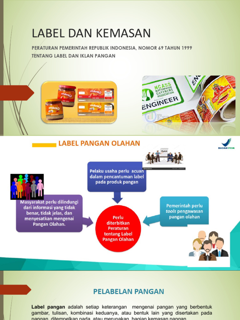 Materi 8 - Label Dan Iklan Pangan Ok | PDF