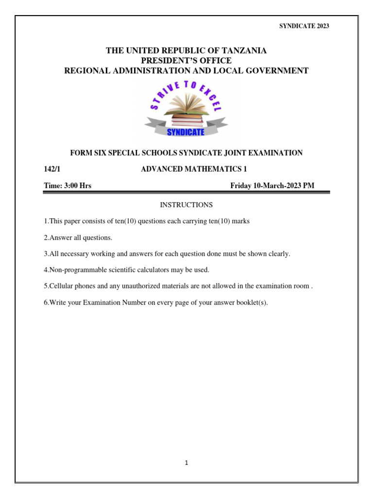 ADVANCED MATHEMATICS-1 | PDF | Variance | Mathematics