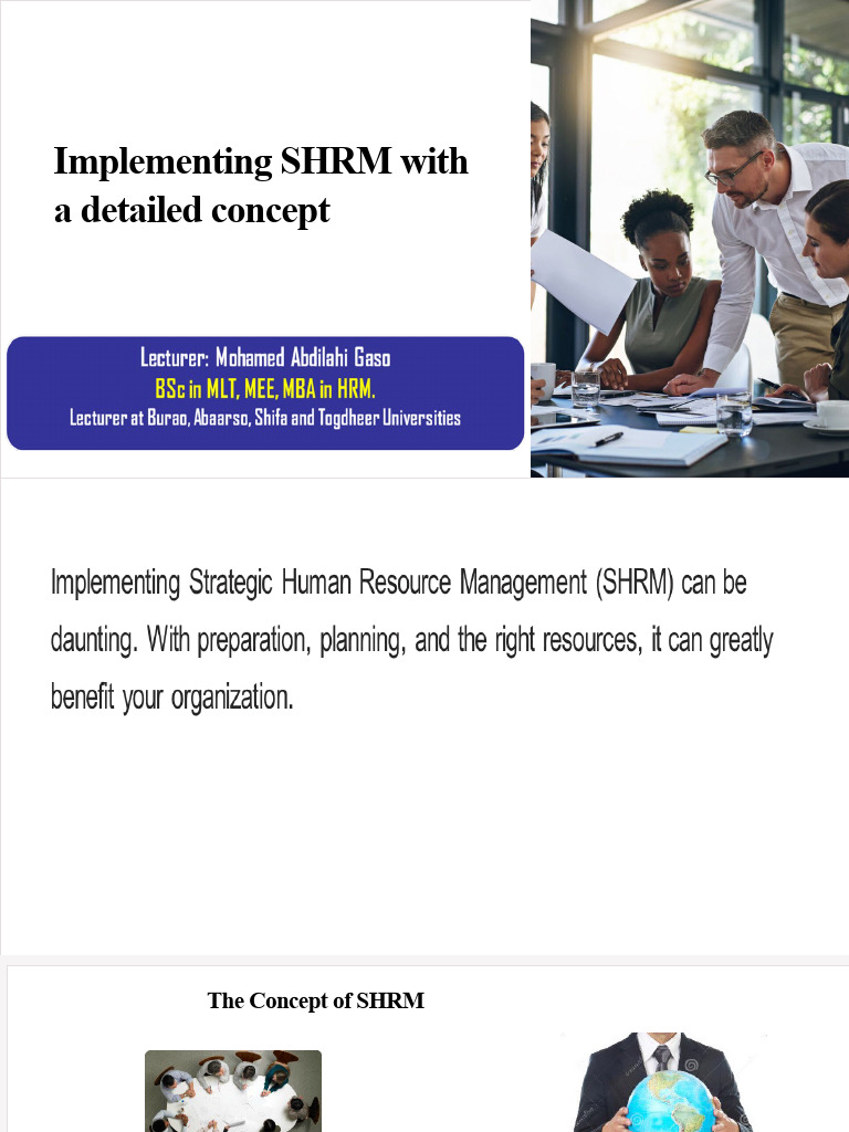 Implementing SHRM | PDF | Human Resources | Strategic Management