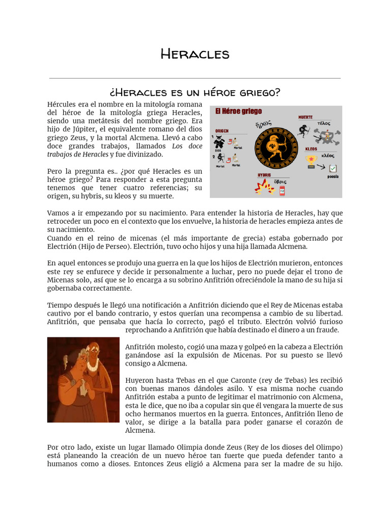 Heracles | PDF | Hera | infierno