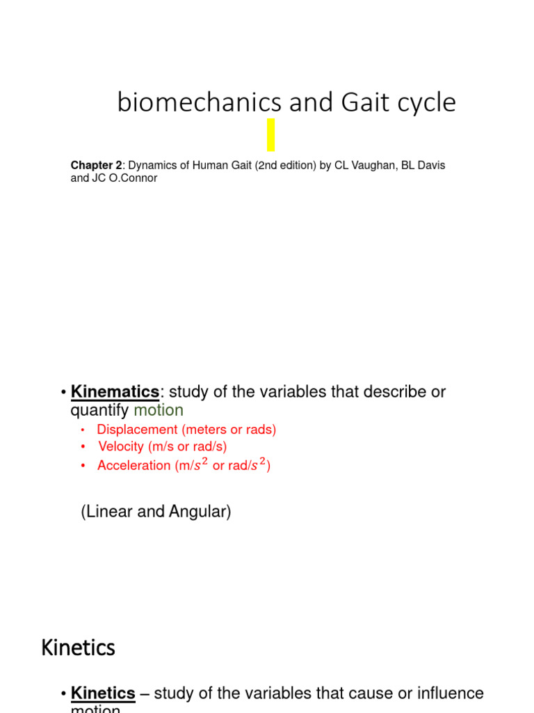 Part 4 - Gait Cycle | PDF | Foot | Force