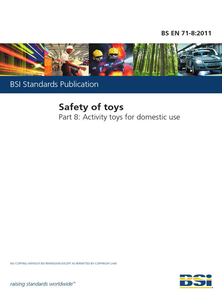 BS en 71-8 - 2011 | PDF