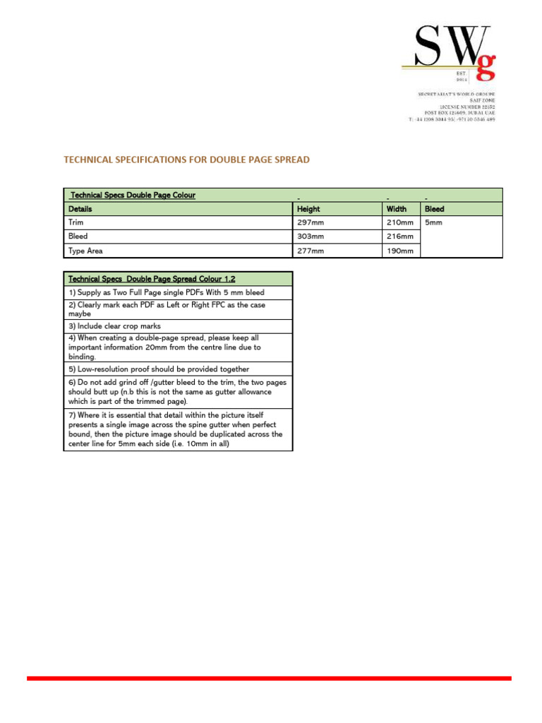 Technical Specs DWC24 For DPS | PDF