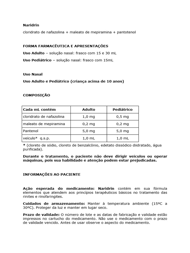 Naridrin | PDF | Hipertensão | Inflamação