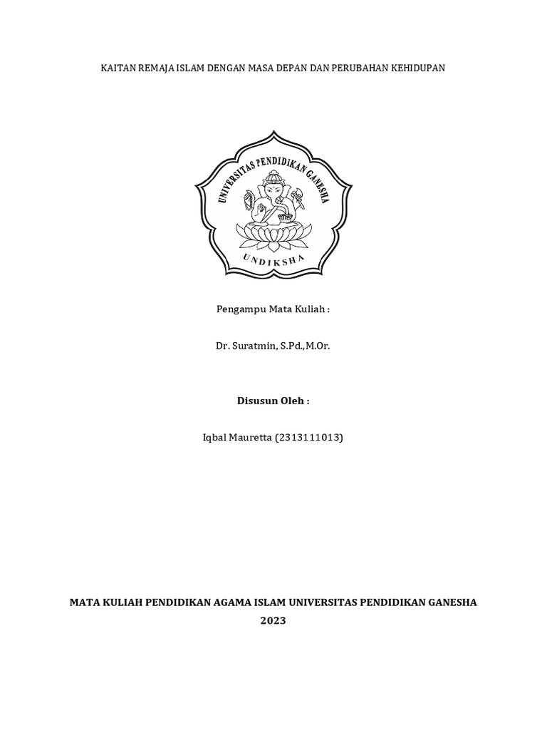 Remaja Islam: Masa Depan dan Perubahan | PDF | Karier & Perkembangan