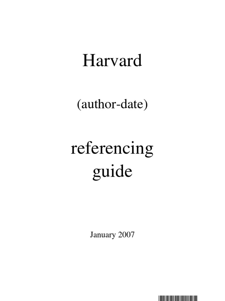 Harvard Referencing Guide | PDF