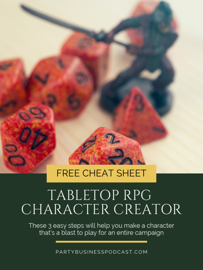 Character Creator Guide | Download Free PDF | Role Playing Games | Tabletop Role Playing Game