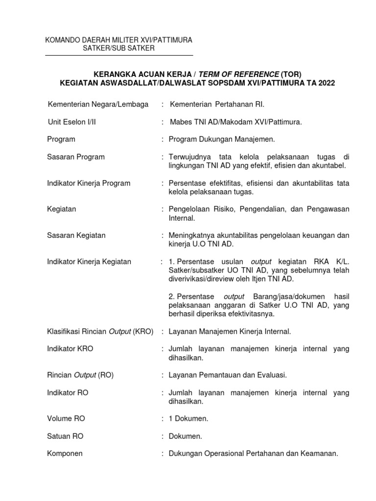 Tor & Rab Aswasdallat Atau Dalwaslat Ta 2022 | PDF