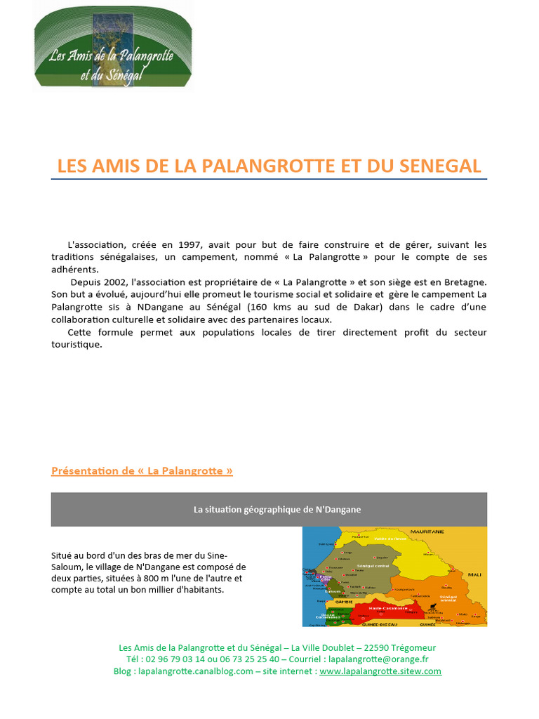 Tourisme solidaire à N'Dangane | PDF | Sénégal