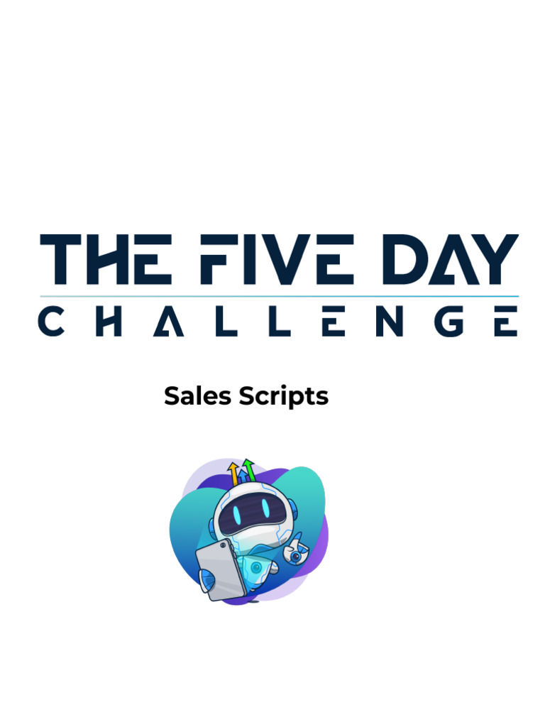 5 - Day Challenge Sales Scripts | PDF