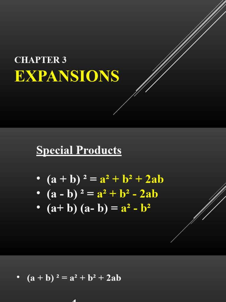 Chapter 3: Expansion Formulas | PDF | Teaching Methods & Materials