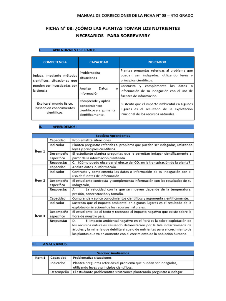 Rp Cta4 K08 Manual De Corrección Descargar Gratis Pdf Entorno