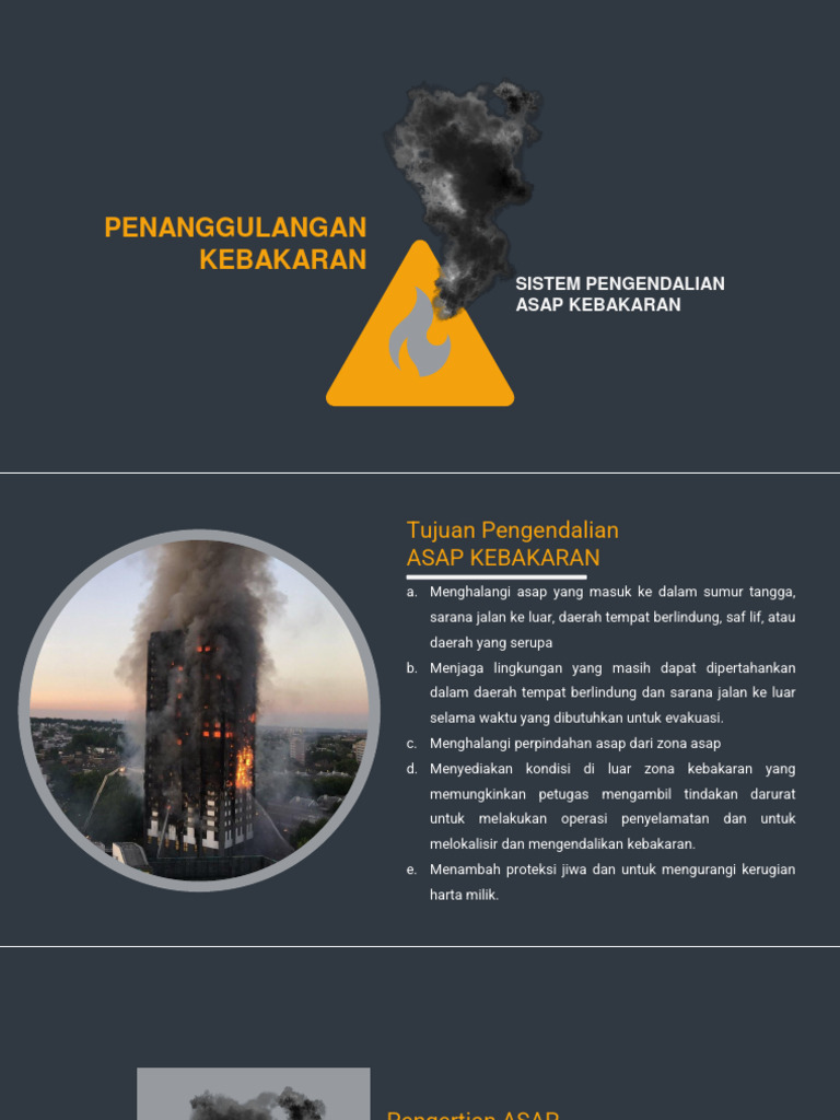 Sistem Pengendalian Asap Kebakaran | PDF