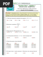 Math 3 Unit 1 Practice Test | PDF | Mathematical Objects | Mathematical ...