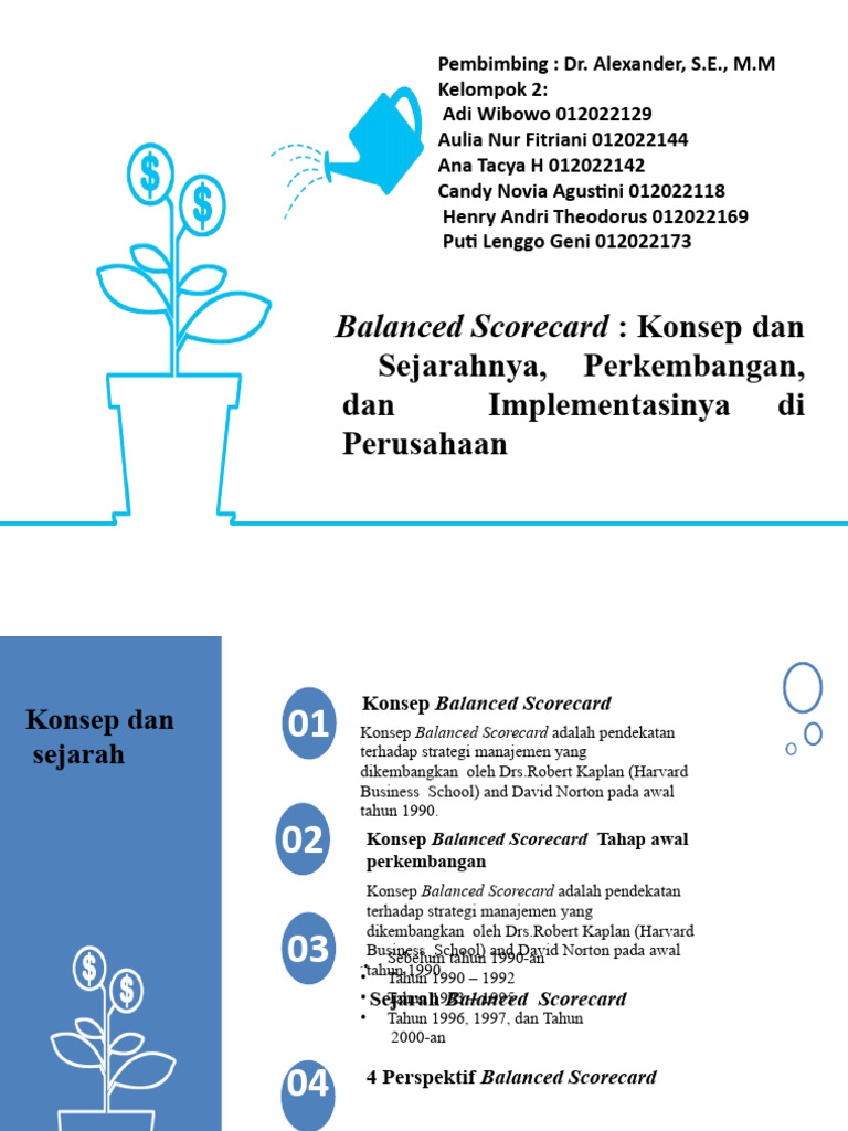 Sejarah dan Implementasi Balanced Scorecard | PDF | Karier & Perkembangan | Bisnis