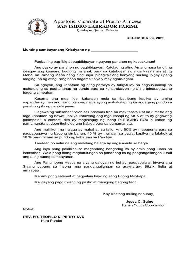 Christmas Tree Pakulo LETTER | PDF