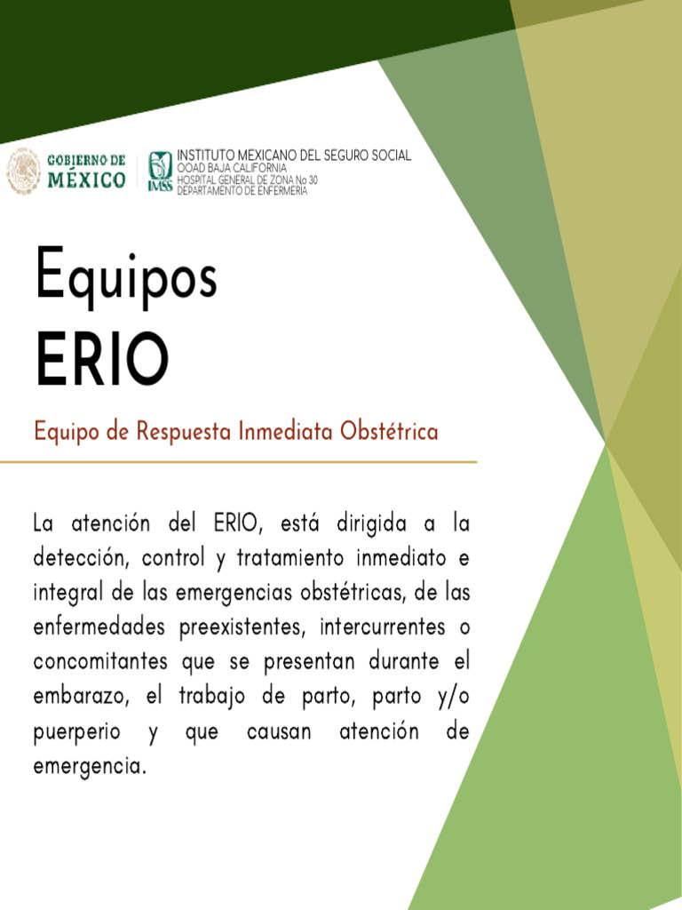 ERIO | PDF | Enfermería | Hospital