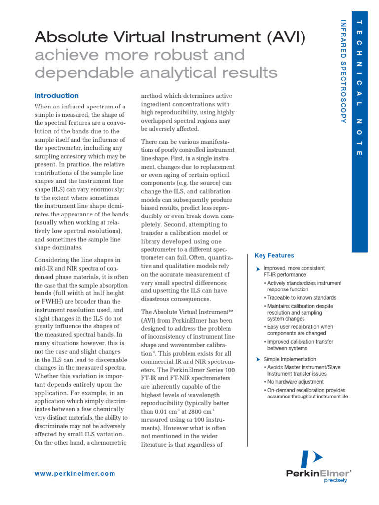 Absolute Virtual Instrument TCH | PDF | Absorption Spectroscopy ...