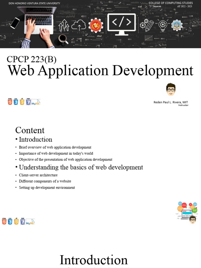 Web Application Development Lesson 1 | PDF | Internet & Web | World Wide Web