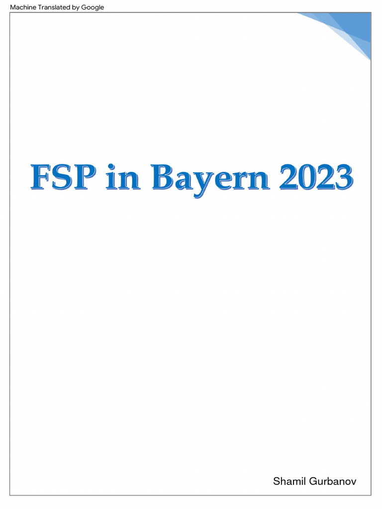 FSP in BAYER 2023 (1) Translated | Download Free PDF | Medical ...