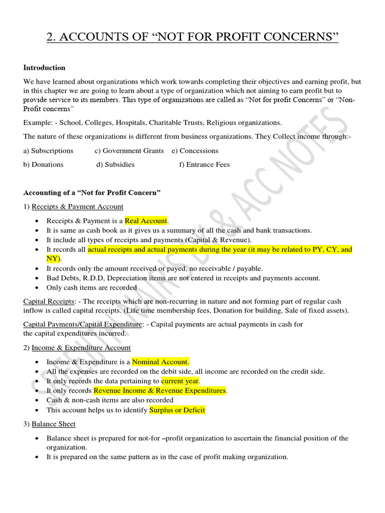 Npo Introduction | PDF | Expense | Debits And Credits