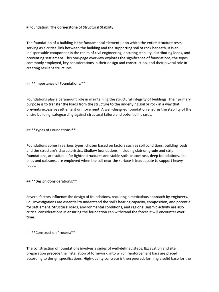 Foundation Pdf Foundation Engineering Deep Foundation