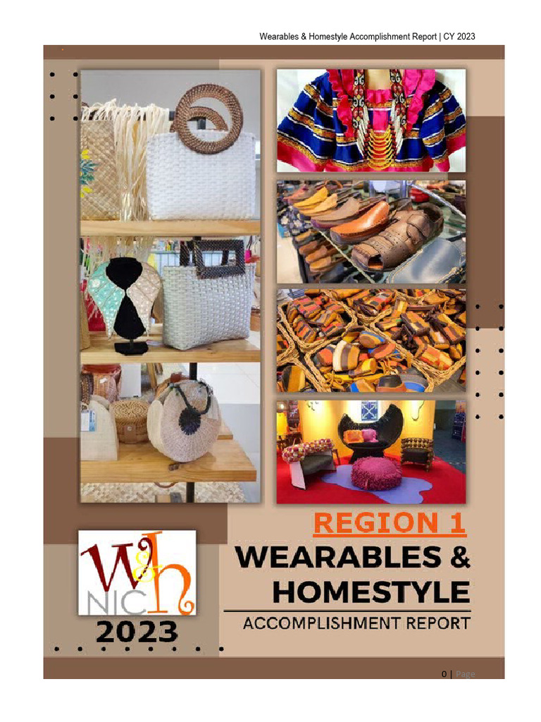 Wearables & Homestyle Accomplishment Report - CY 2023 | PDF | Economies