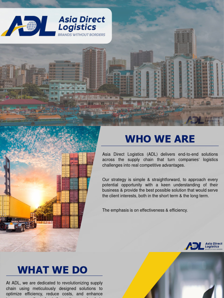 Asia Direct Logistics (Philippines) - Company Profile | PDF | Cargo ...