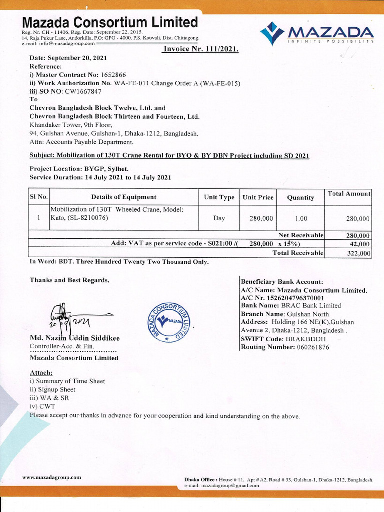 Invoice Nr. 111-2021 | PDF