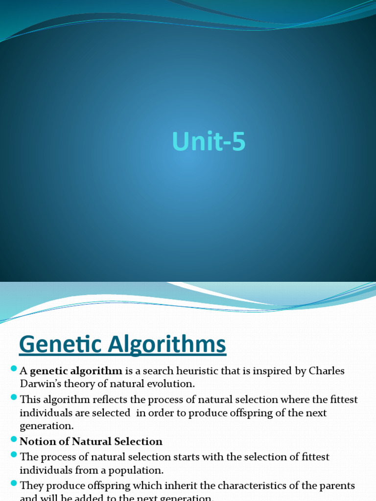 Unit-5 Genetic Reinforcement Markov Q-Learning | PDF | Genetic Algorithm | Natural Selection